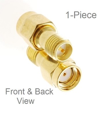 RP-SMA Male to RP-SMA Female Pin-Saver Gold Plated Adapter ...