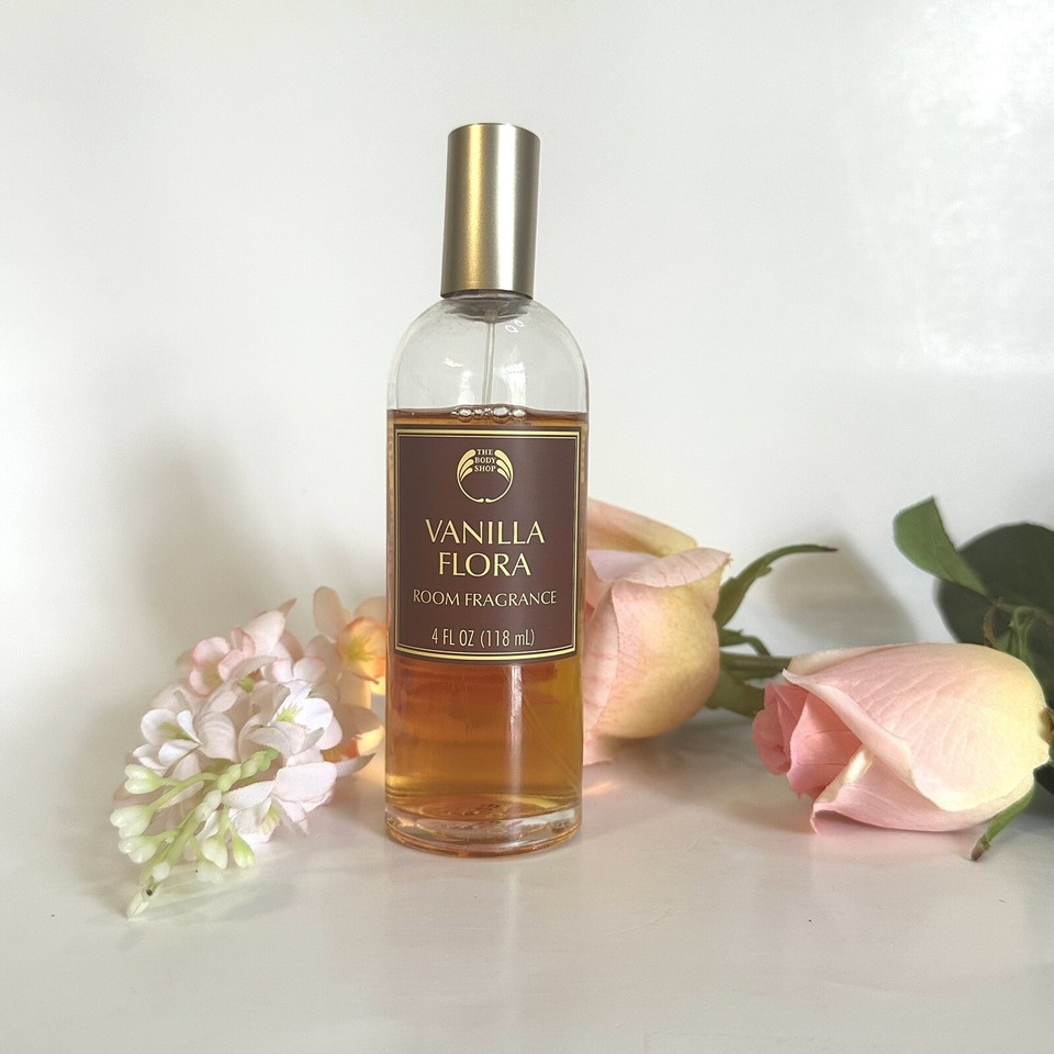THE BODY SHOP Vanilla Flora ROOM FRAGRANCE MIST 4 oz Retro Rare Find ...