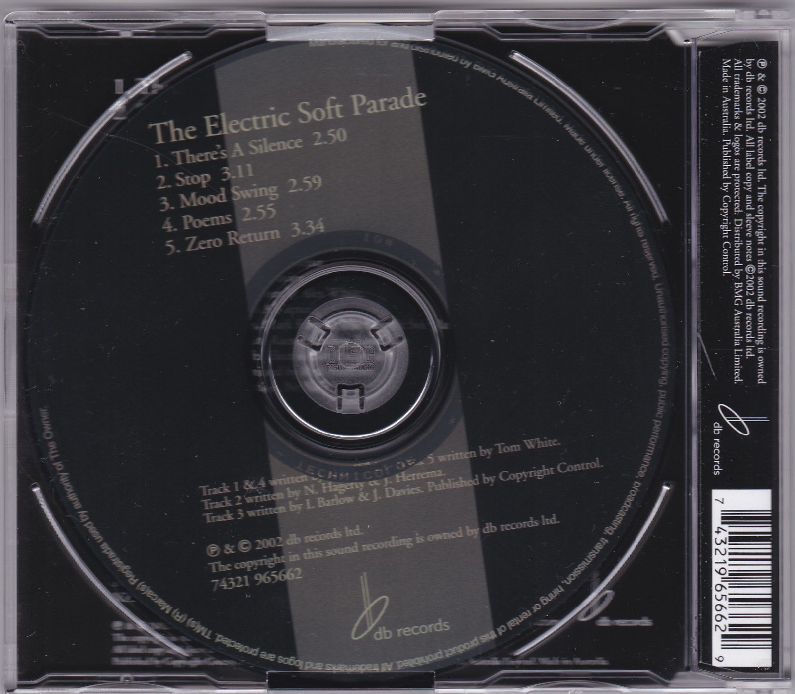 The Electric Soft Parade - There's A Silence - CD (db 5 x Track ...