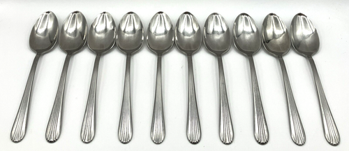 10 pcs International Empire Silco Stainless 18-8 USA Soup Spoons 7 3/8 ...