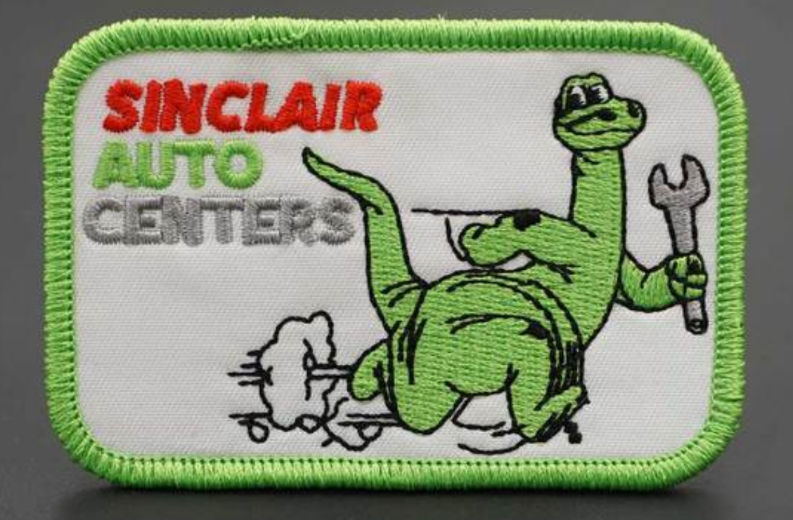 Sinclair Auto Centers Racing Logo Gas Oil Fuel Mechanic Car 3.2" Sew On ...