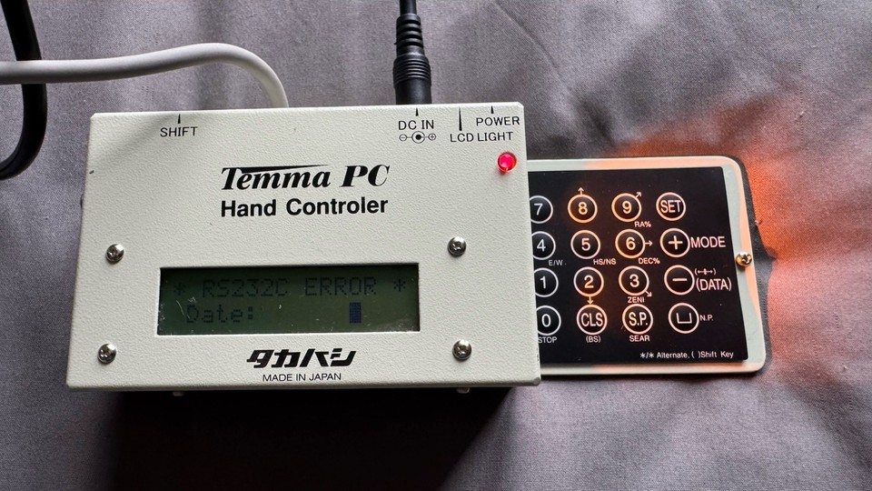 Very Rare Takahashi Temma Pc Hand Controller For Equatorial Mounts Em11 ...