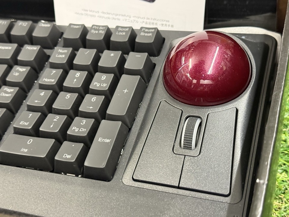 Perixx Periboard-522 Wired Trackball Keyboard | USB | Mechanical 3.2lbs ...