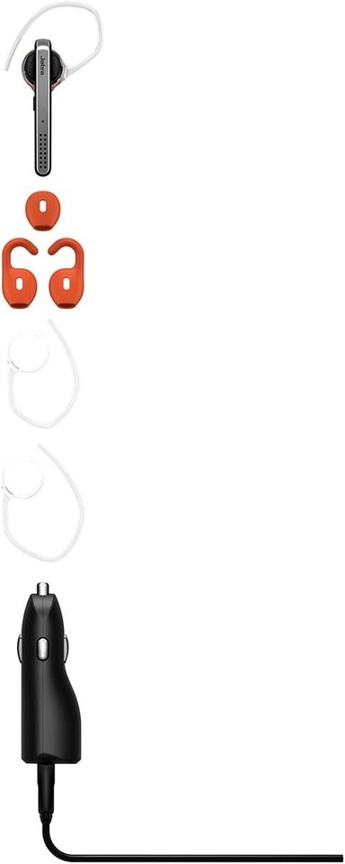 Jabra Talk 45 Silver Noise Cancellation Bluetooth Mono Headset One Ear ...