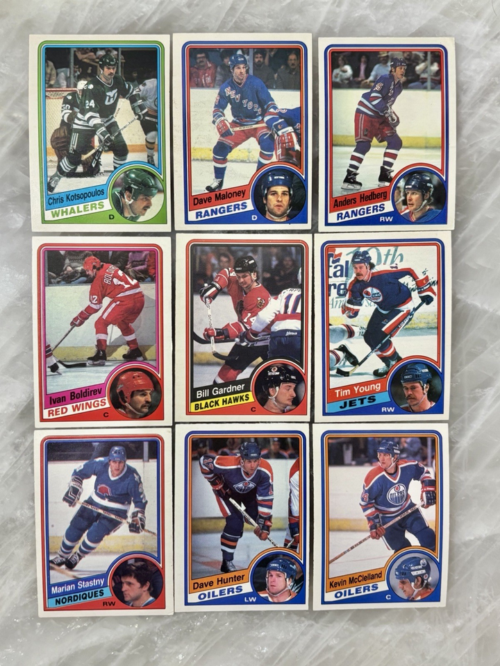 HUGE VINTAGE HOCKEY LOT (140) different original o pee chee topps SEE ...