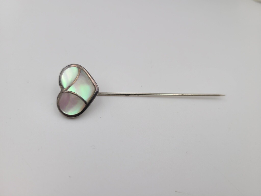 Vintage Silver Emma Bonney Navajo Mother of Pearl Inl… - Gem