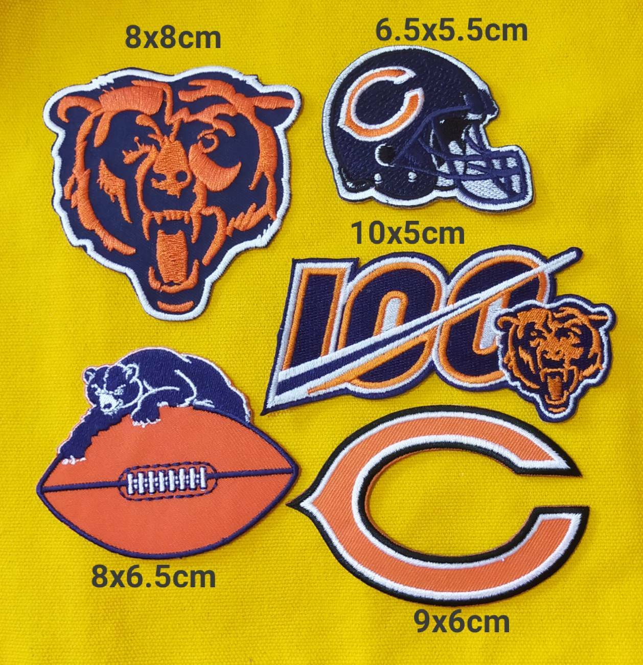 NFL Chicago Bears Logo Patch sport Embroidery ,Iron ,Sewing on Fabric ...