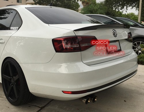 Carbon Fiber trunk spoiler for VW 11-17 JETTA MK6 Sedan S SE GLI TDI ...