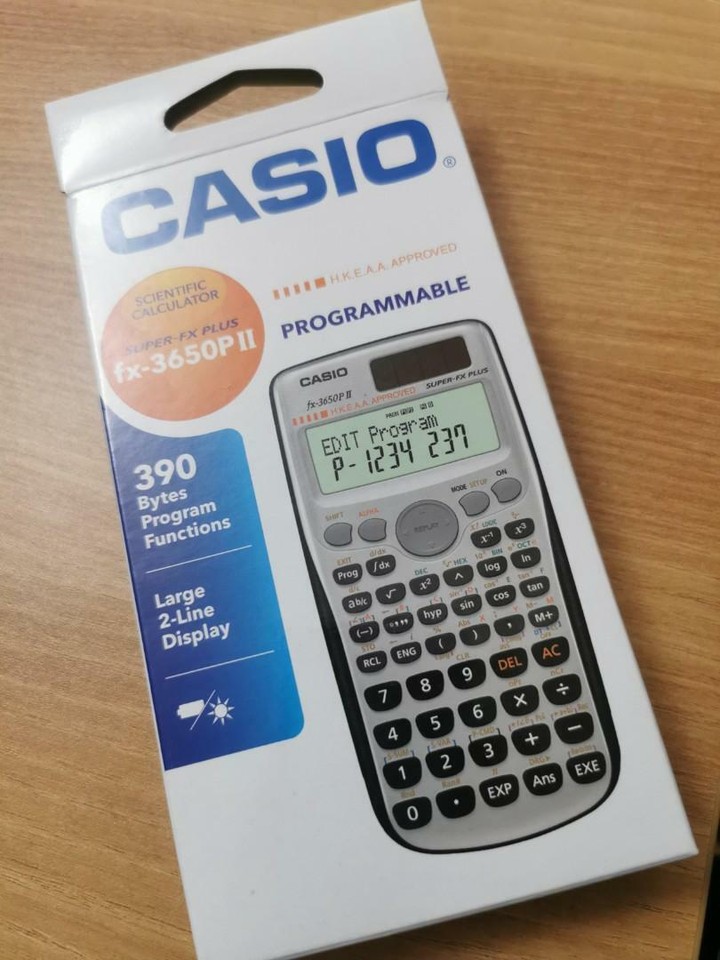 CASIO Fx-3650p II programmable scientific calculator 2 Line Dspl'y ...
