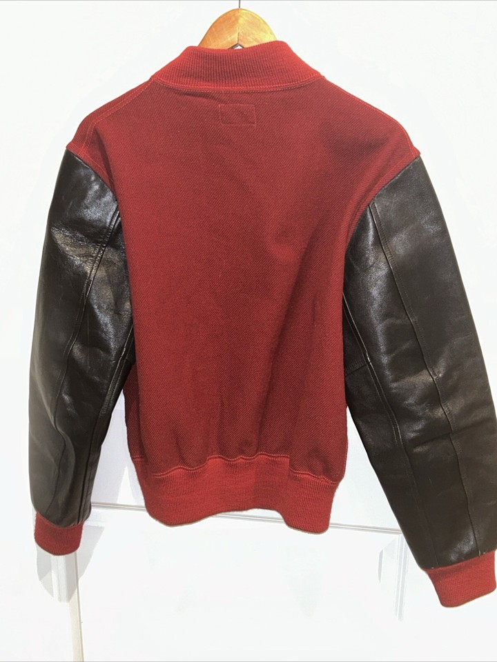 REAL McCOY’S BALL PARK by Joe McCoy Red Size 42 Varsity Jacket, Leather ...
