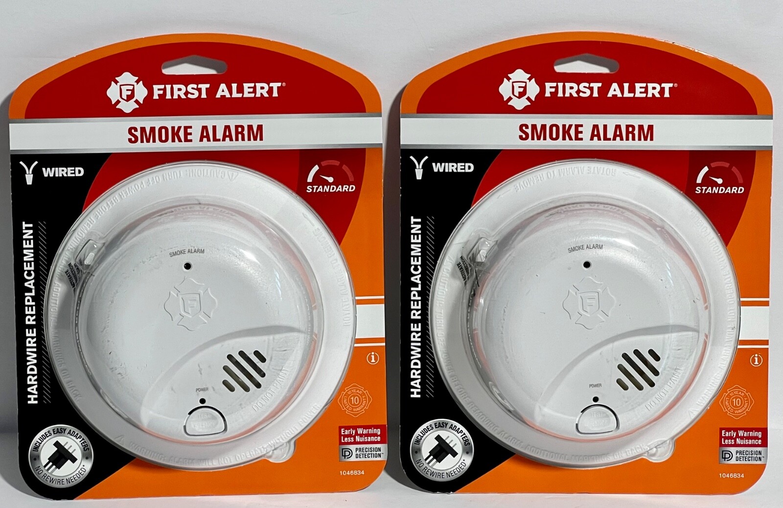 First Alert 9120B Smoke Detector & Alarm, AC Powered Battery Backup 2 ...