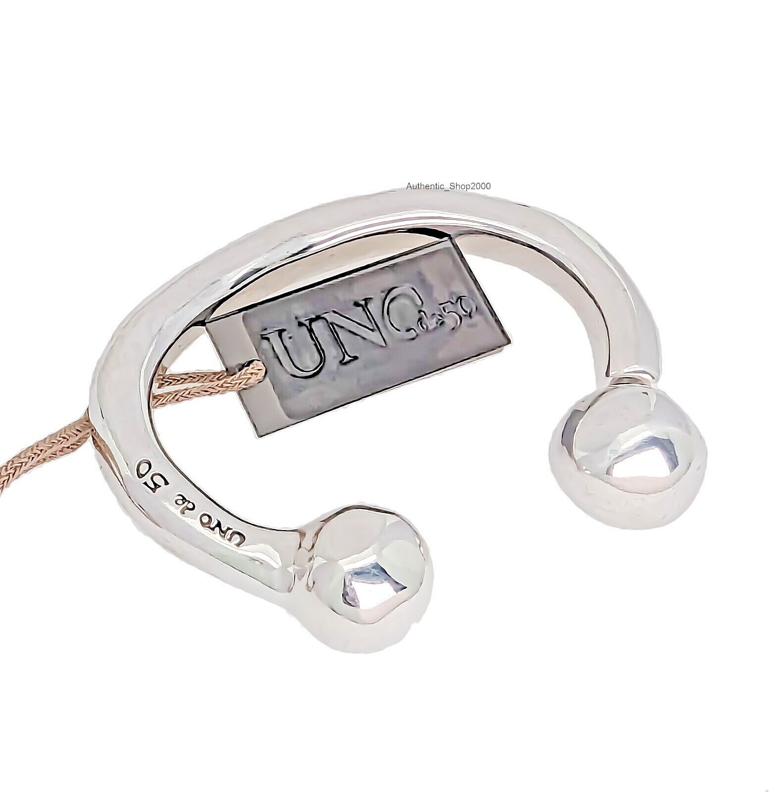 NEW 100% UNO de 50 Brand Unisex Silver Zen Balls Open Cuff Bracelet M L ...