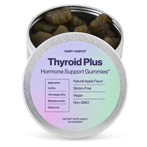 Habit + Habitat Thyroid Plus Gummies - Ashwaganda Iodine Bladderwrack ...