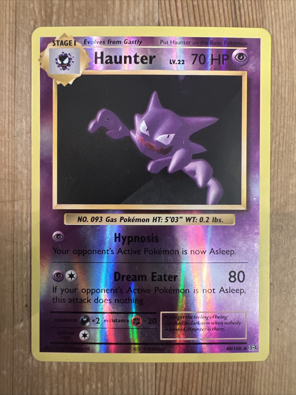 Pok%C3%A9mon+TCG+Haunter+XY+Evolutions+48%2F108+Reverse+Holo+Uncommon ...