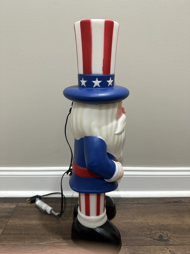 Cracker Barrel 26" Patriotic Uncle Sam Blow Mold Union Juy 4th Decor ...