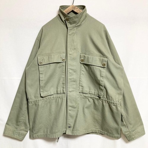 Nigel Cabourn Military Stand Neck Jacket Khaki Size XL LL Herringbone ...