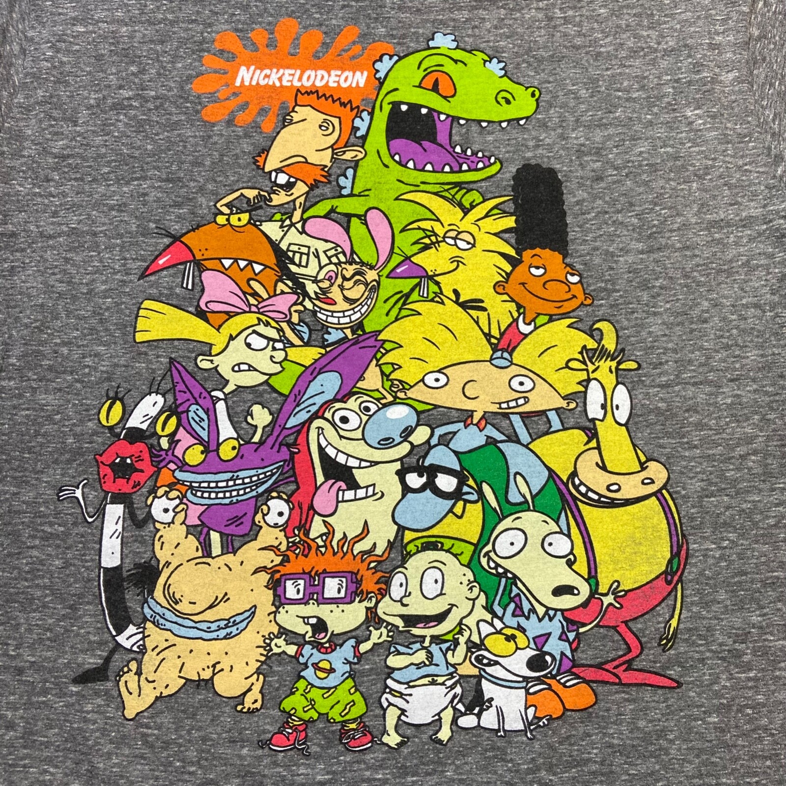 1990s Nickelodeon Cartoons Mashup Mens MEDIUM T-Shirt… - Gem