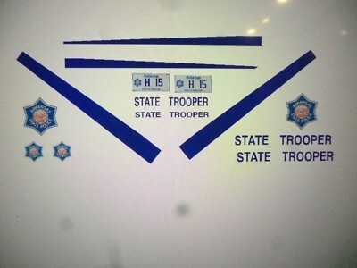 Arkansas State Trooper Police Vehicle Decals 1:24 Custom | eBay