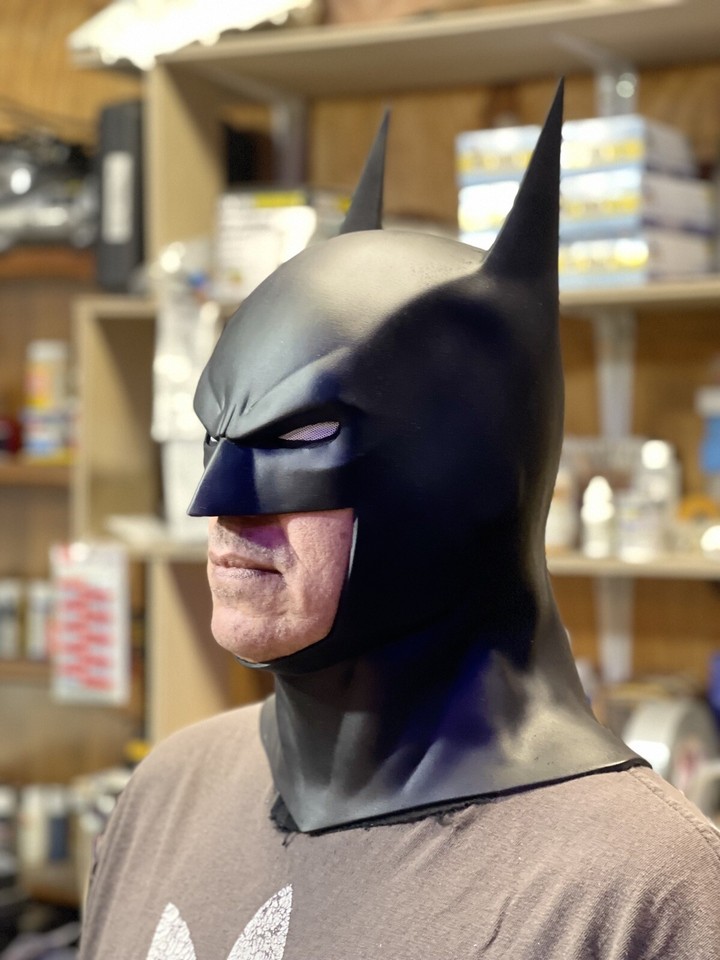 Bat Hero Cowl, Flexible Urethane, Handmade, Cosplay, Free Domestic ...