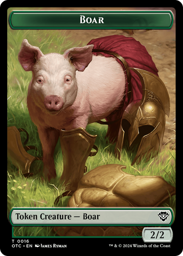 Boar // Drake Double-Sided Token [Outlaws of Thunder Junction Commander ...