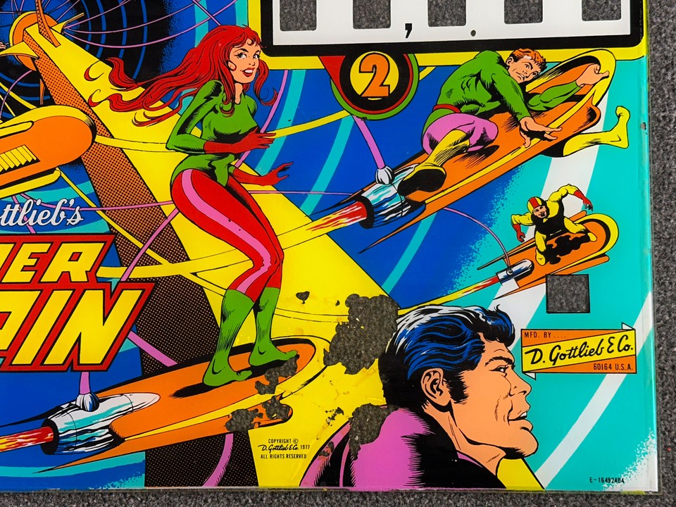 Gottlieb Super Spin Pinball Machine Game Backglass ORIGINAL | eBay