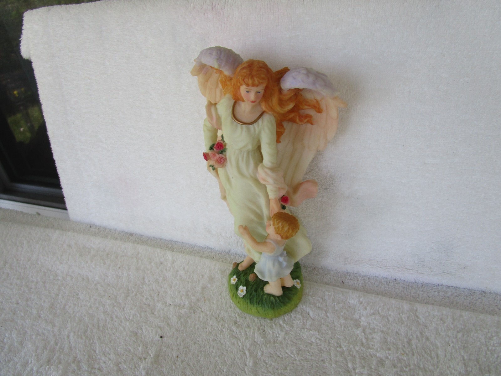 LOVELY~1996 COLLECTION BY SANSCO [ 8" TALL ] ANGEL FIGURINE~~2 POUNDS ...