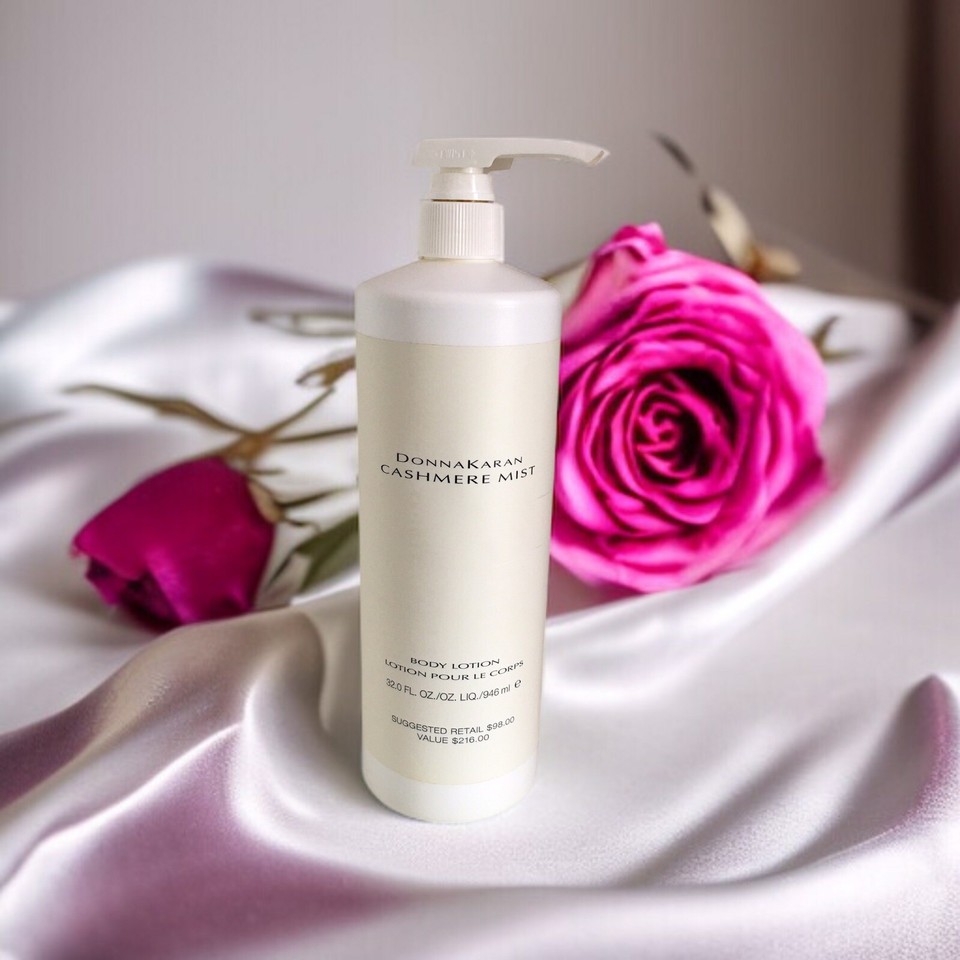Donna Karan Cashmere Mist Body Lotion 32 fl.oz/946ml Jumbo HTF ORIGINAL ...