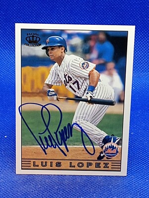 AUTOGRAPH AUTO Luis Lopez 1999 Pacific #180 | eBay