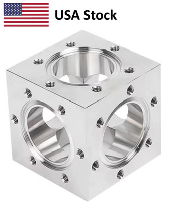 CF16 CF35 CF63 CF100 Conflat Flange 6-Way Cube UHV SS304 | eBay