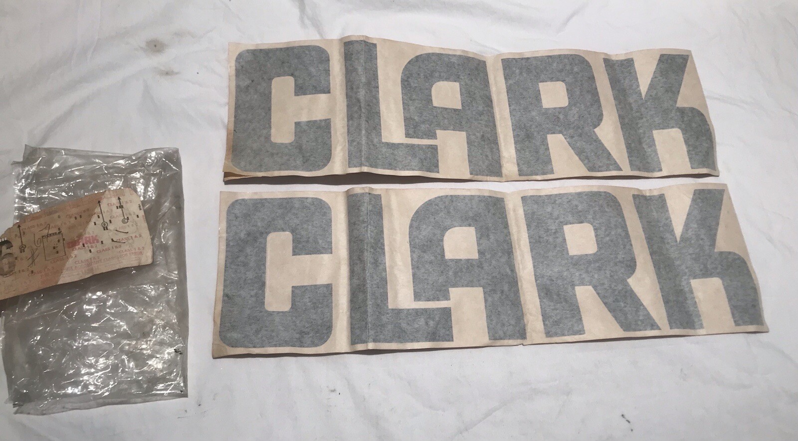 Clark Forklift Decals 3M VINYL NOS 4" x 21-1/2" #2513352 OEM | eBay