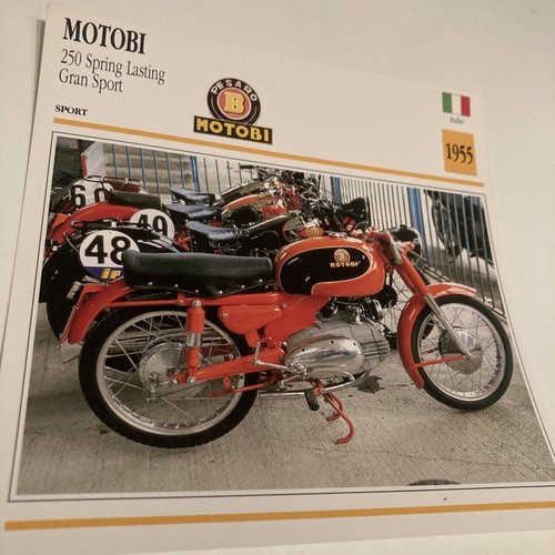 Motobi 250 Spring Lasting Gran Sport 1955 Card Motorbike - Collection ...