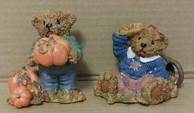 Home Interiors - Harvest Thank You Bears Lot Of 2 - 1999 | eBay