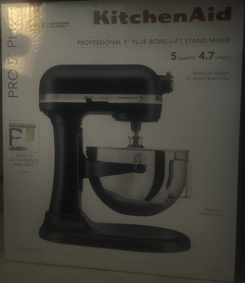 KitchenAid Professional 5 Plus Series 5 Quart Lift Stand Black Matte ...