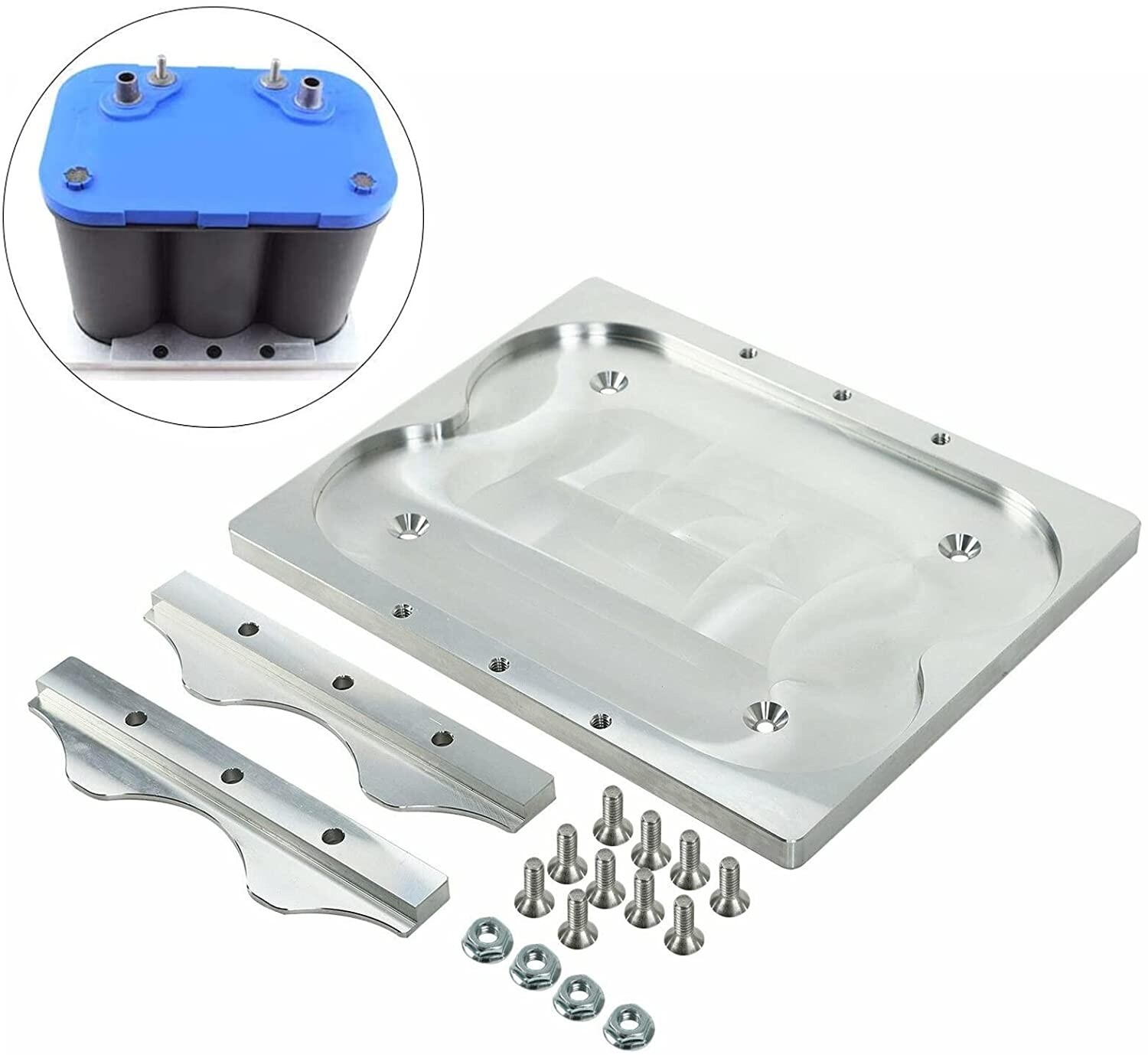 For Optima 34/78 Battery Battery Bracket Aluminum Relocation Hold Down ...