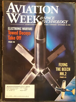 Aviation Week & Space Technology Magazine September 30 1996 | eBay
