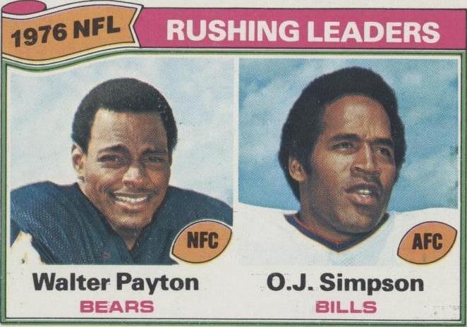 1977 Topps O.J. Simpson Walter Payton #3 for sale | eBay