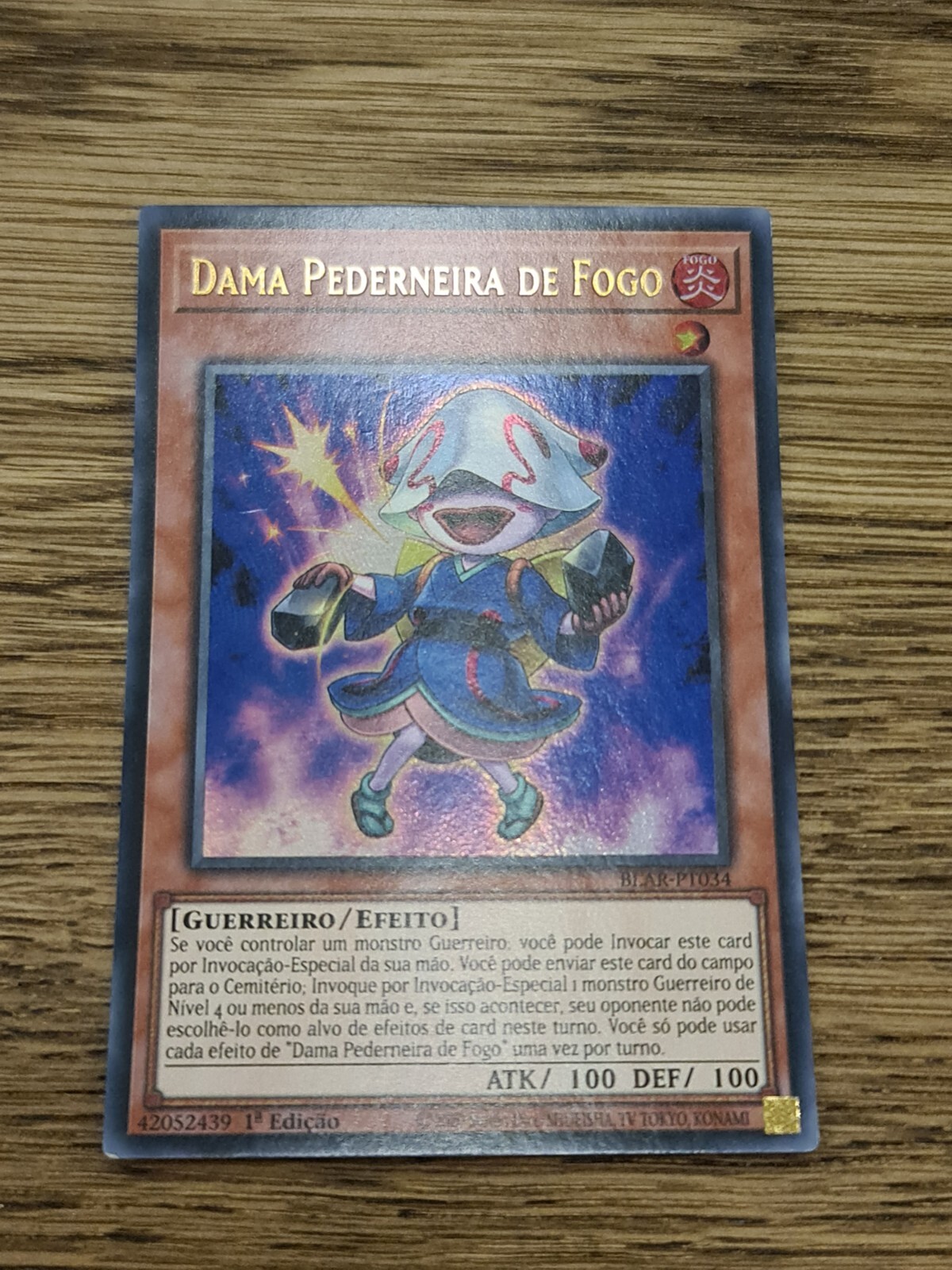 FIRE FLINT LADY YUGIOH BLAR 2020 ULTRA RARE PORTUGUESE 1st ED NM #10234 ...