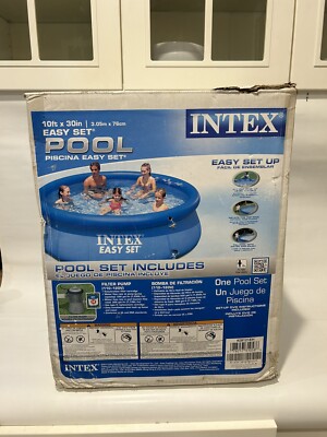 Intex 10' x 30" Easy Set Round Inflatable Above Ground Pool NEW Atlanta ...