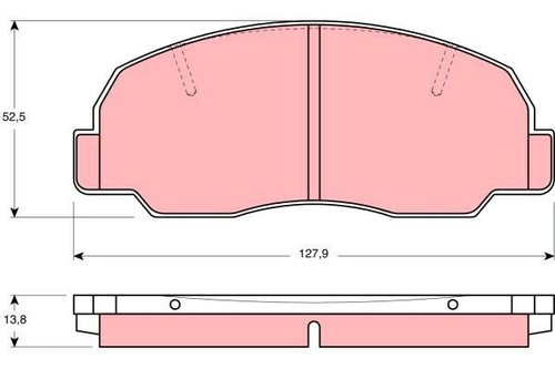 TRW Front Brake Pads GDB980 fits Daihatsu Rocky F70, F75, F80, F85 | eBay