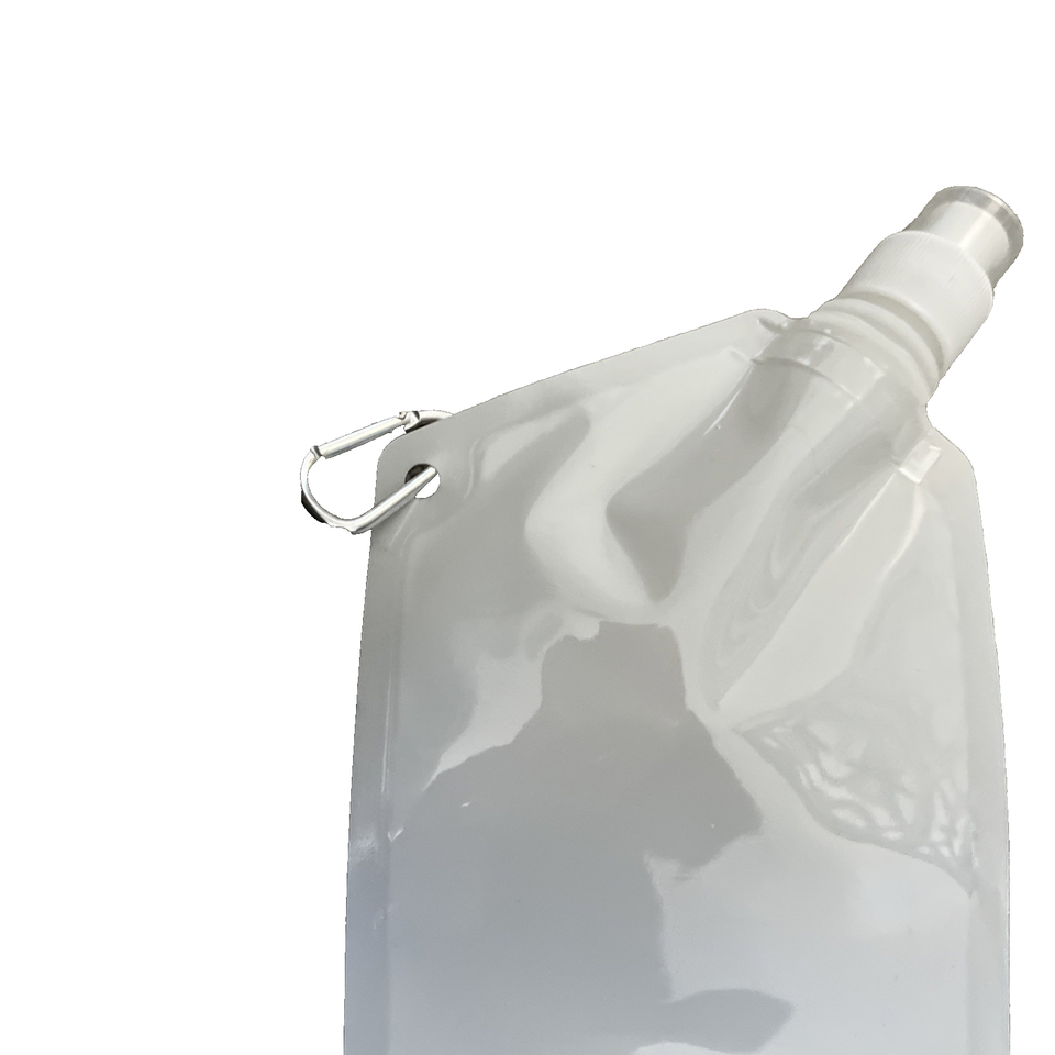 Collapsible Water Pouch with Clip – Reusable, Lightweight Bottle for ...