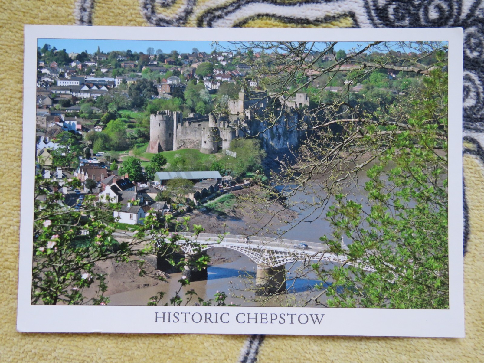 Vintage 2019 Historic Chepstow Aerial View Real Photo Postcard | eBay UK