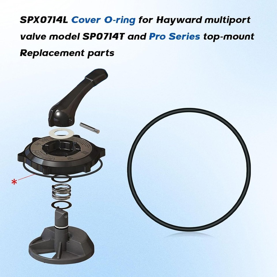 SPX0714L Cover O-Ring For Hayward SP714t SP0714T Vari-Flo XL Multiport ...