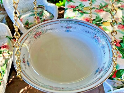 Bird Bath, Bird feeder, Trisa China Bowl, Hanging Bird Bath, Bird Lover ...