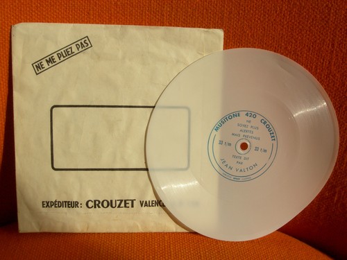 VINYL FLEXI – JEAN VALTON : NE SOYEZ PLUS ALERTES – PUBLICITE MUSITONE ...