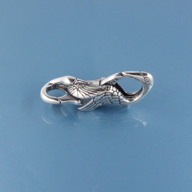 Sterling Silver Double Openings Crane Lobster Claw Clasp Connector 24 ...