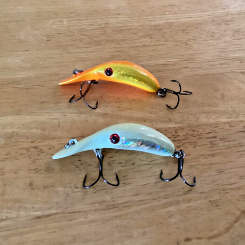 TWO (2) Lindy River Rocker #5 Orangeade & Charteuse GLOW Color VG ...