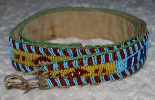 Native American Eastern Plateau Shoshone Beaded Belt ca. 1890-1910, 38 ...