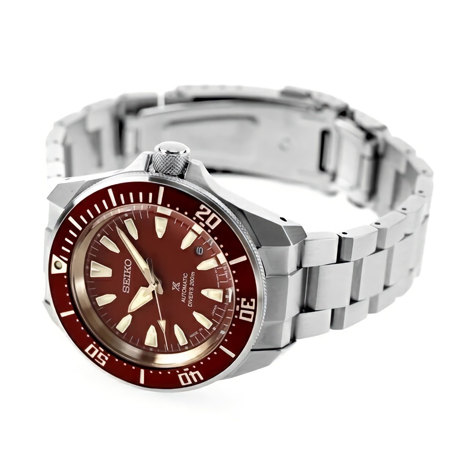 SEIKO Prospex Sea Samurai SRPL11K1 Automatic Red Dial Date Display ...