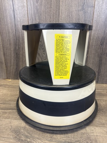 Vintage Kick Kik Step Stool With Wheels Cramer Industries Used Library ...