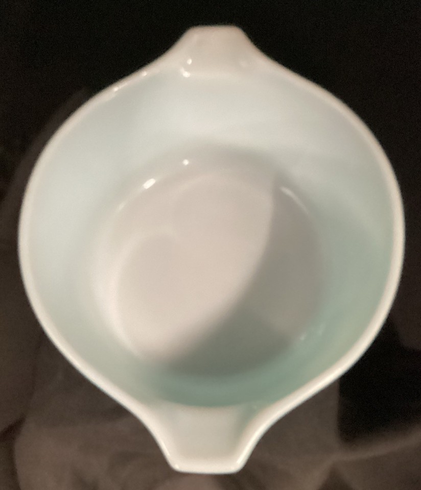 Robin Egg Blue Pyrex 1 qt. Bowl w/ Glass Lid Amish Butter Print Vintage ...